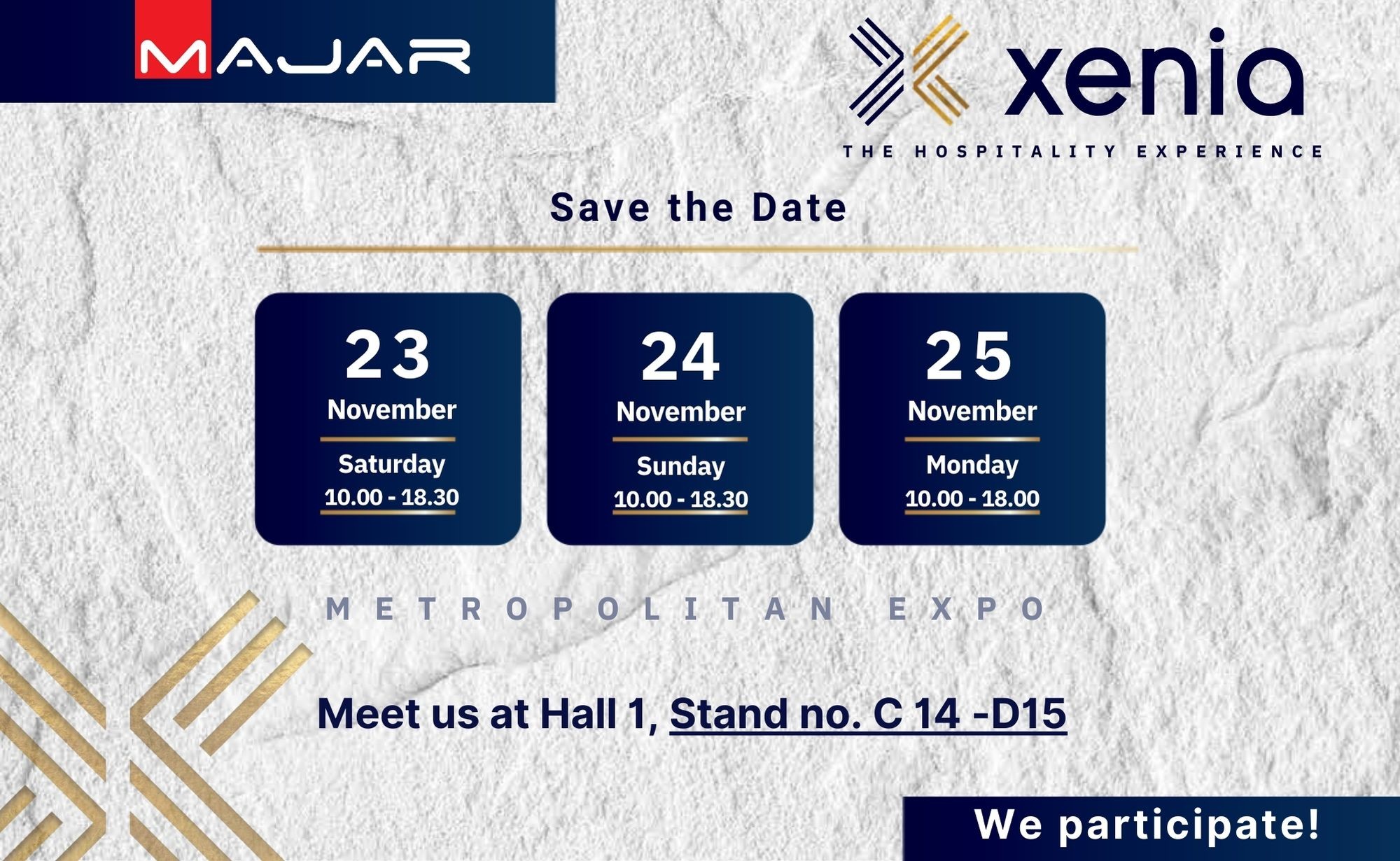 Meet MAJAR at Xenia 2024! | MAJAR – Matzaridis Bros S.A.